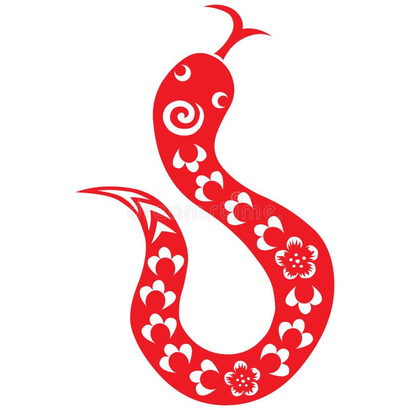 Coiled Chinese New Year Snake Illustration Stock Illustration ...