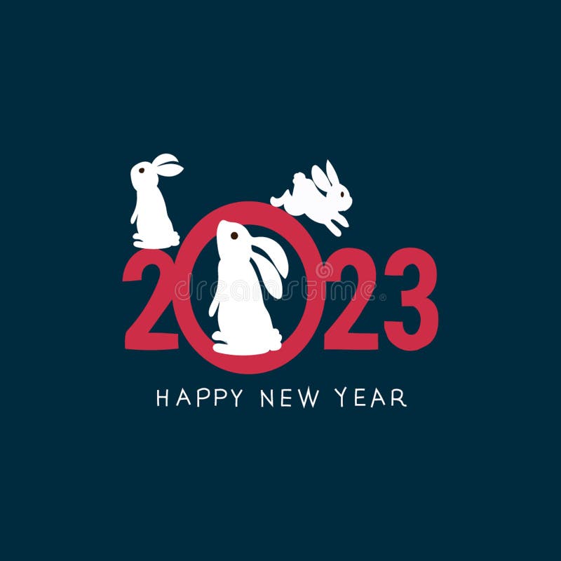 Chinese New Year 2023 is a Year of the Water Rabbit. Vector ...