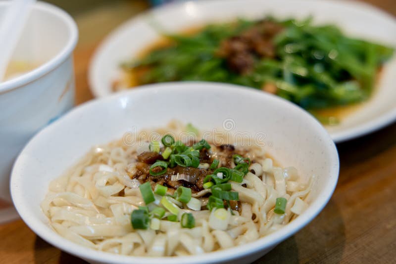 Chinese Noodle with Side Dish Stock Image - Image of taiwanese, famous ...