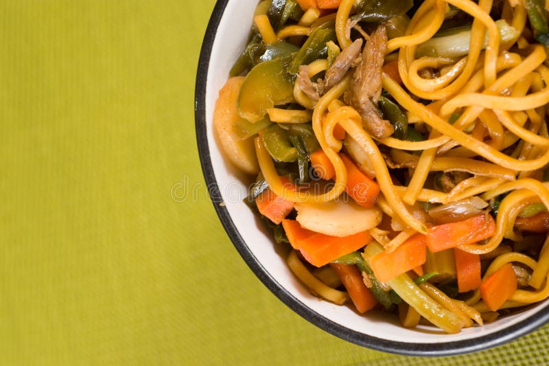 Bowl of Simple Wheat Noodles, Beijing, China Stock Photo - Image of ...