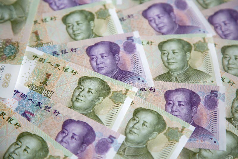 Chinese notes stock photo. Image of banknote, market - 181381622