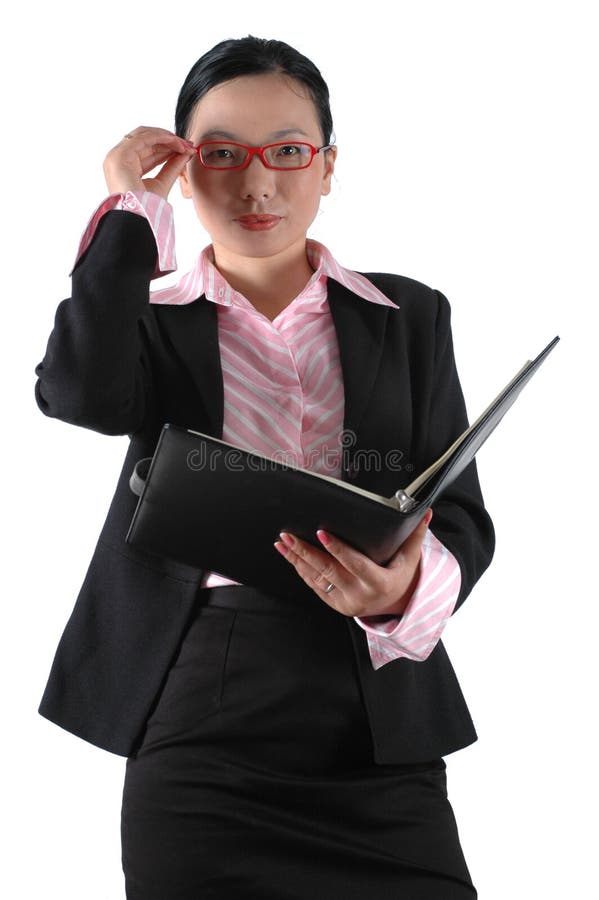 Chinese office lady stock photo. Image of lady, black - 6783036