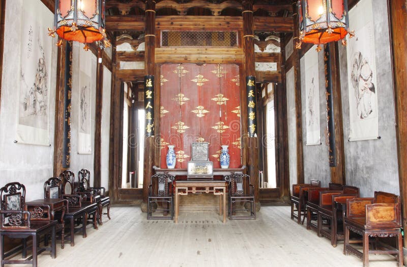 Chinese old house stock image. Image of asian, bench - 14764255