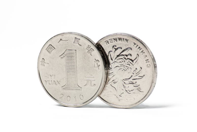 A chinese one yuan coin stock image. Image of financial - 21470657