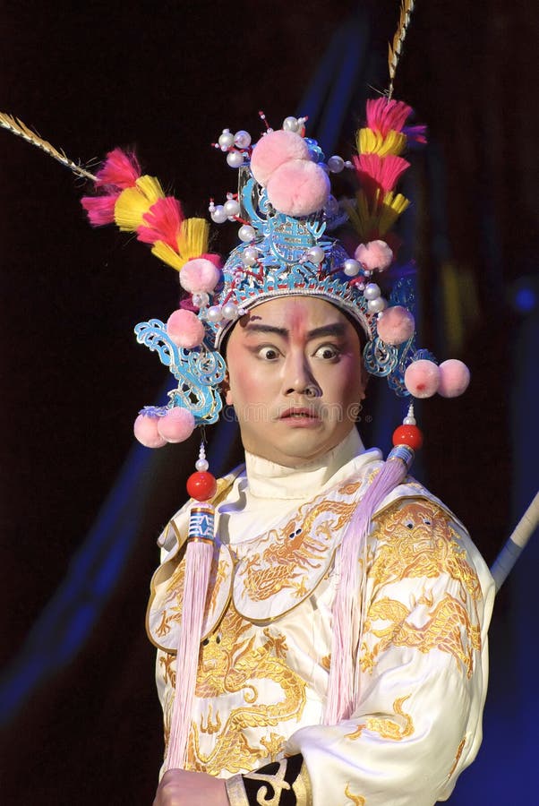 Chinese Opera Actor,a Fighting Charact Editorial Stock Image - Image of ...