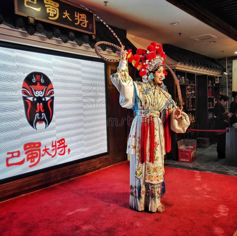Chinese Opera Dance in Stage Editorial Stock Photo - Image of festive ...