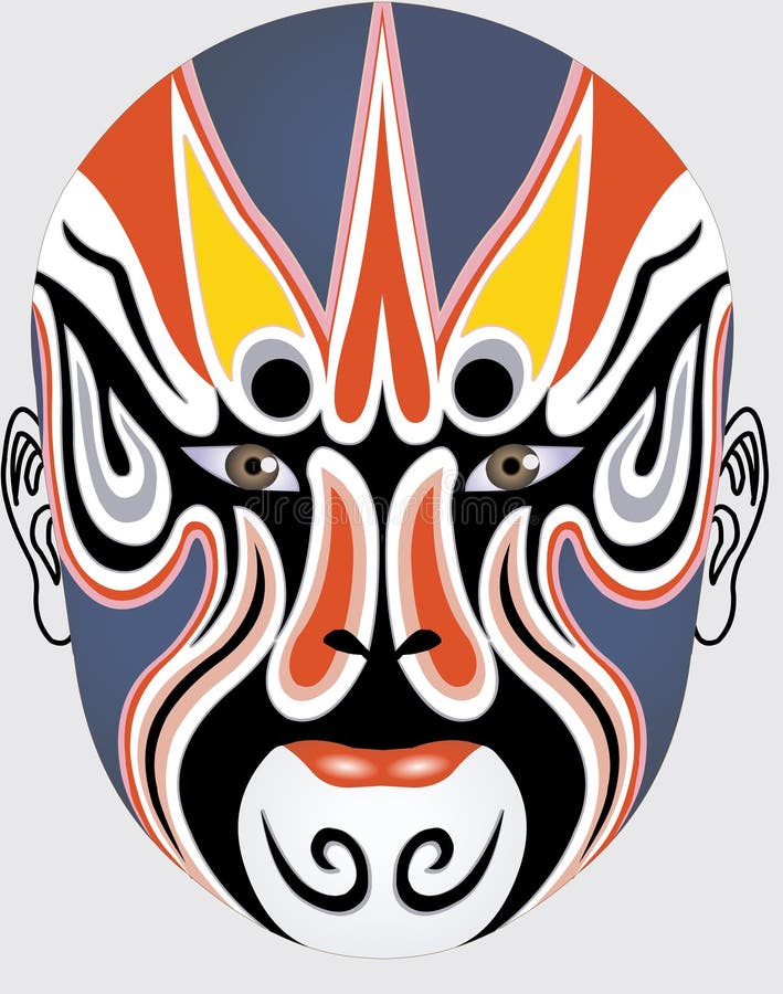 Chinese Opera Mask Stock Illustrations – 750 Chinese Opera Mask Stock ...