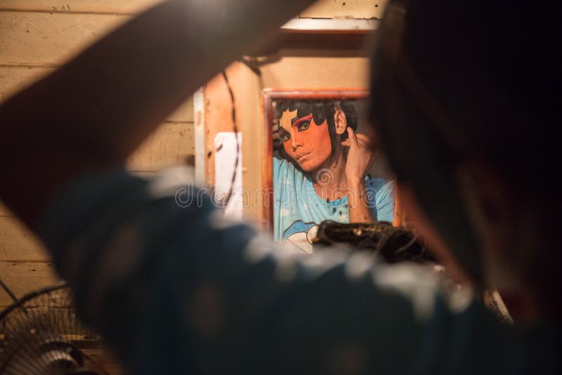 Chinese Opera Member Prepares at Backstage Editorial Stock Image ...