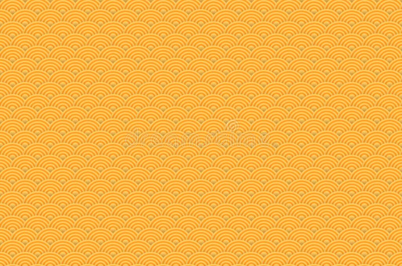 Chinese Orange Seamless Pattern Dragon Fish Scales Simple Seamless ...