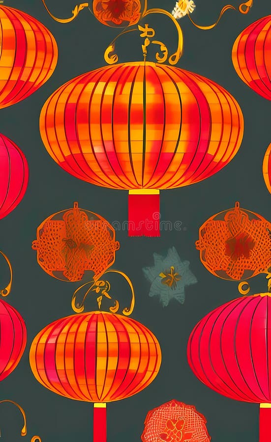 Chinese ornament pattern stock illustration. Illustration of vintage ...