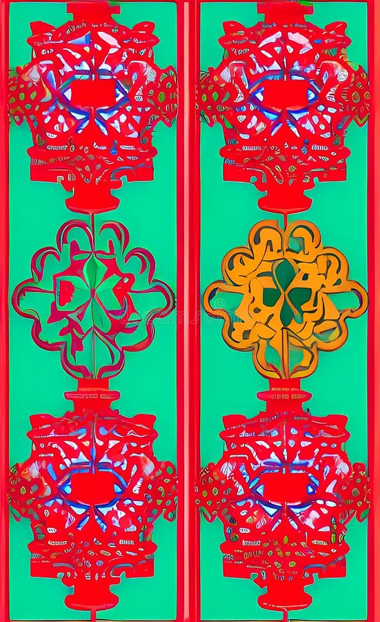 Chinese ornament pattern stock illustration. Illustration of design ...