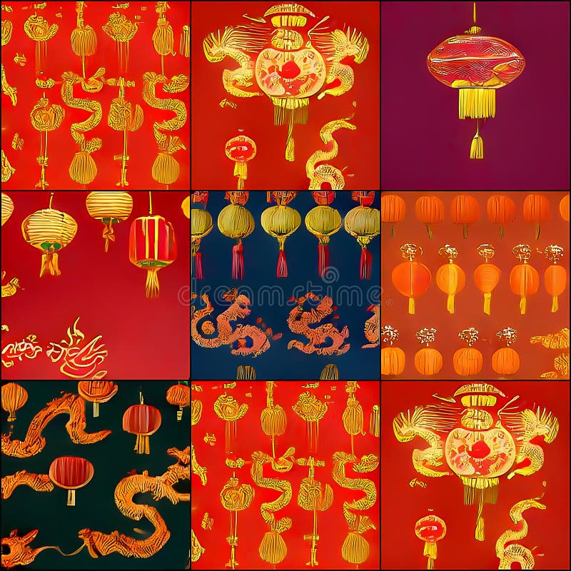 Chinese ornament pattern stock illustration. Illustration of vintage ...