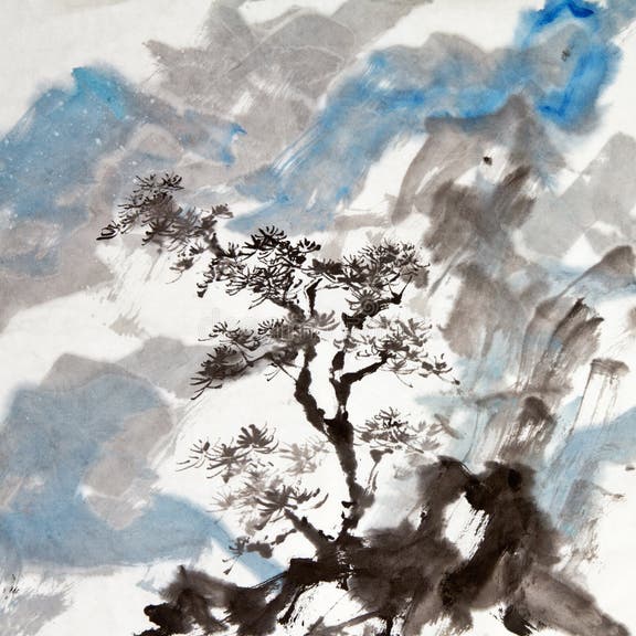 Pine Tree Chinese Painting Stock Illustrations – 562 Pine Tree Chinese ...