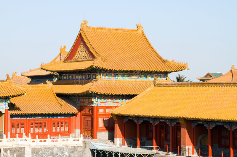 Chinese roof stock image. Image of asia, emperor, royal - 12534467