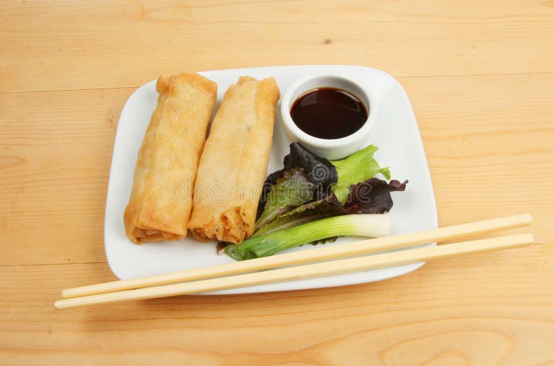 Chinese Pancake Gemaakt Van Riceflour Met Roltype Gevuld Met Bonen Van ...