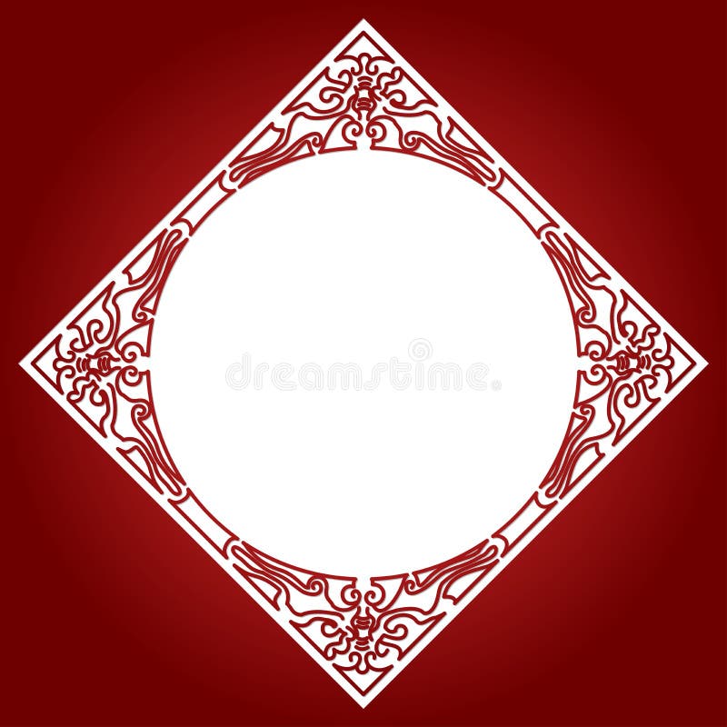 The Chinese Paper Cuttings Background Stock Vector - Illustration of ...