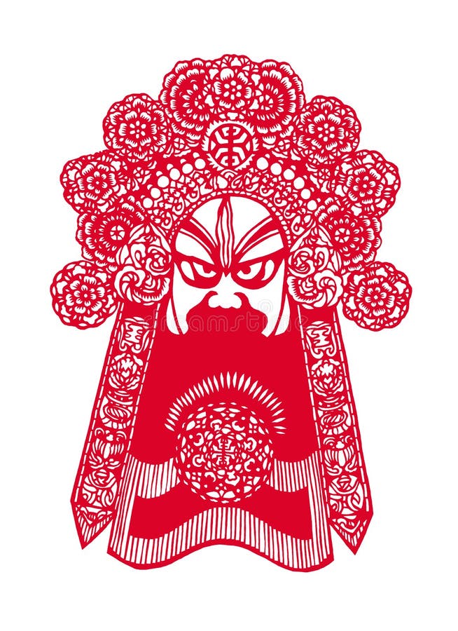Chinese Papercut art stock illustration. Illustration of eastern - 10670398