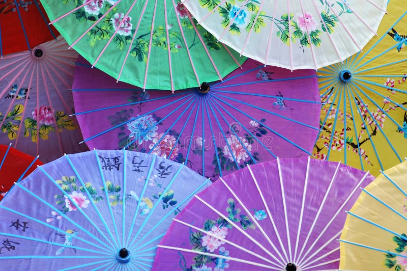Chinese Parasols stock image. Image of color, bright, oriental - 294221