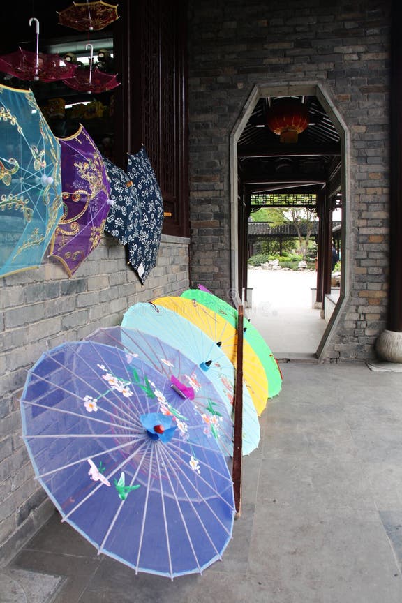 Chinese parasols stock photo. Image of crafts, bamboo - 25313142