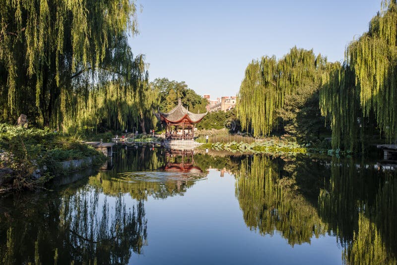 Chinese park view stock photo. Image of green, plant - 27450570