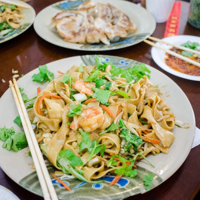 Chinese Pasta Dish stock image. Image of board, goodies - 70732739