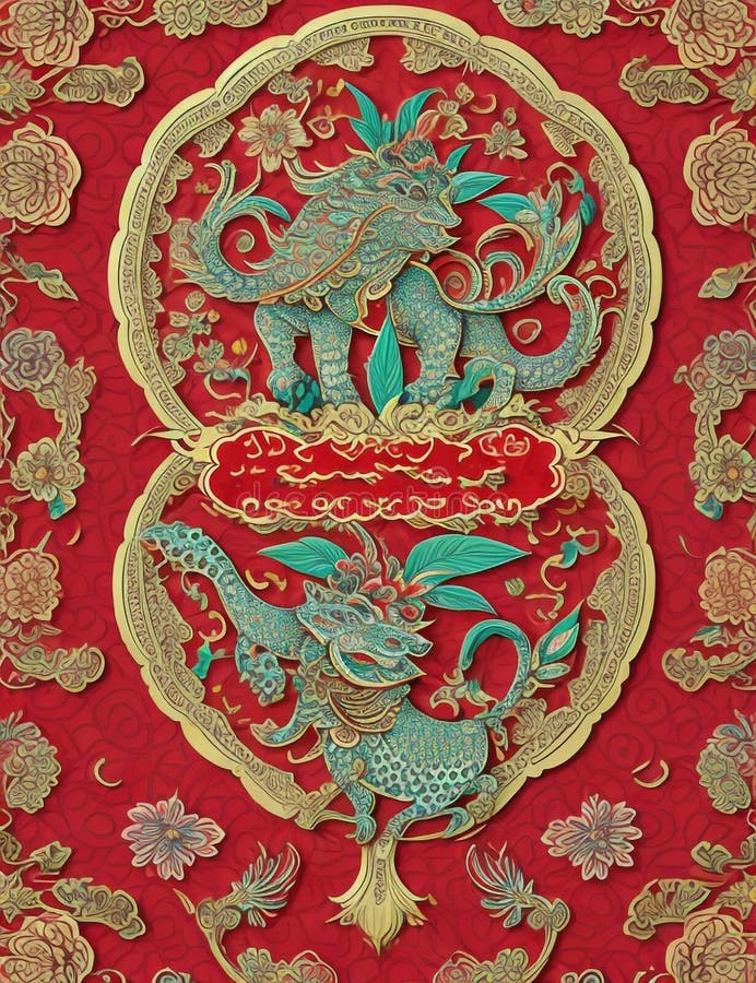 Chinese pattern decoration stock illustration. Illustration of setup ...