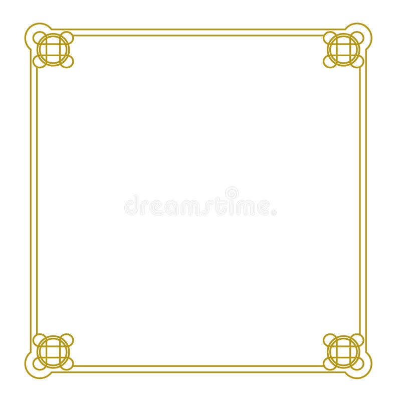 Chinese Pattern Frame, Vector Border Art China Style on White ...