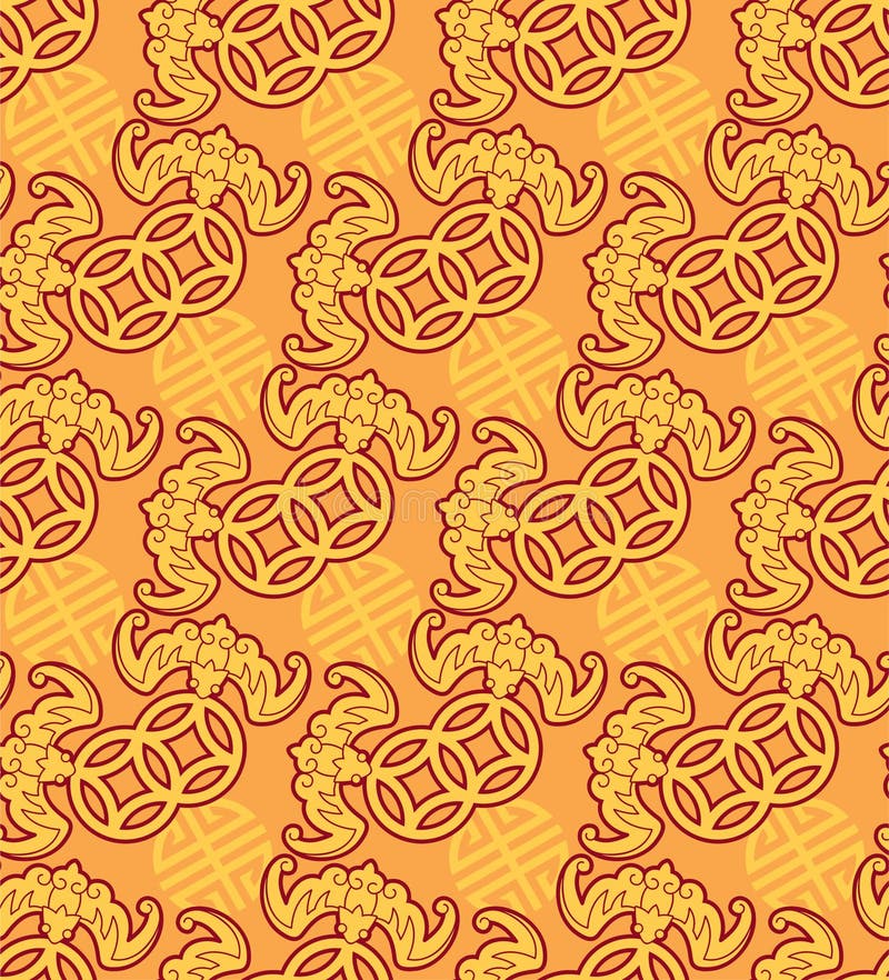 Chinese Pattern - Seamless Tile with Bats, Background, Wallpaper ...