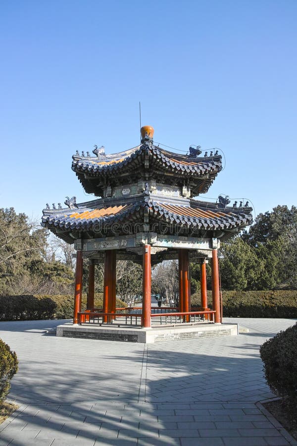 Ancient Pavilion in Jiayuguan Castle Stock Image - Image of sand ...