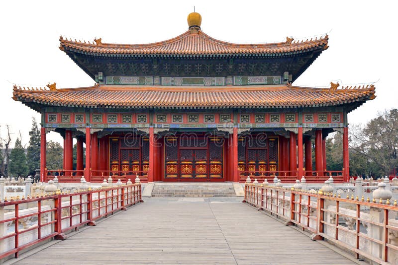 Chinese pavilion building stock photo. Image of wood - 234576192
