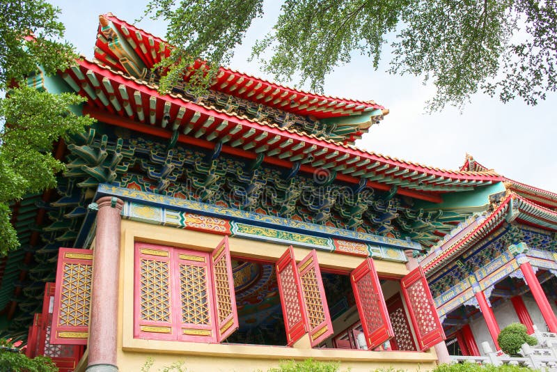 Chinese Pavilion in Chinese Temple Stock Photo - Image of ancient ...