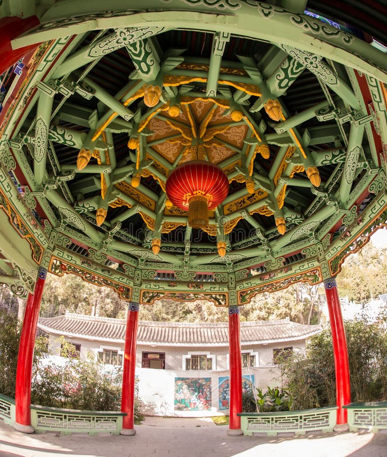 Chinese Pavilion in the City Park Stock Photo - Image of landscape ...