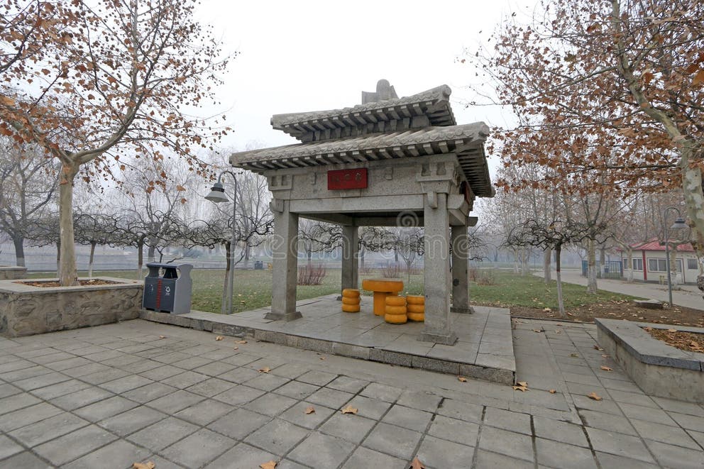 Chinese Pavilion Landscape Architecture Stock Image - Image of asia ...