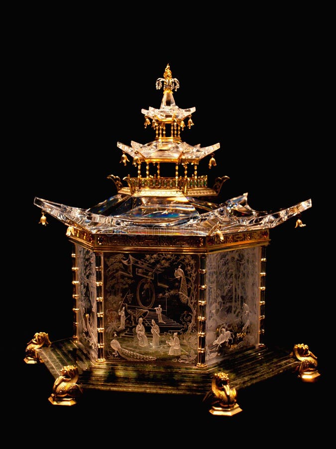 Chinese Pavilion by Steuben Glass Inc. Editorial Stock Image - Image of ...