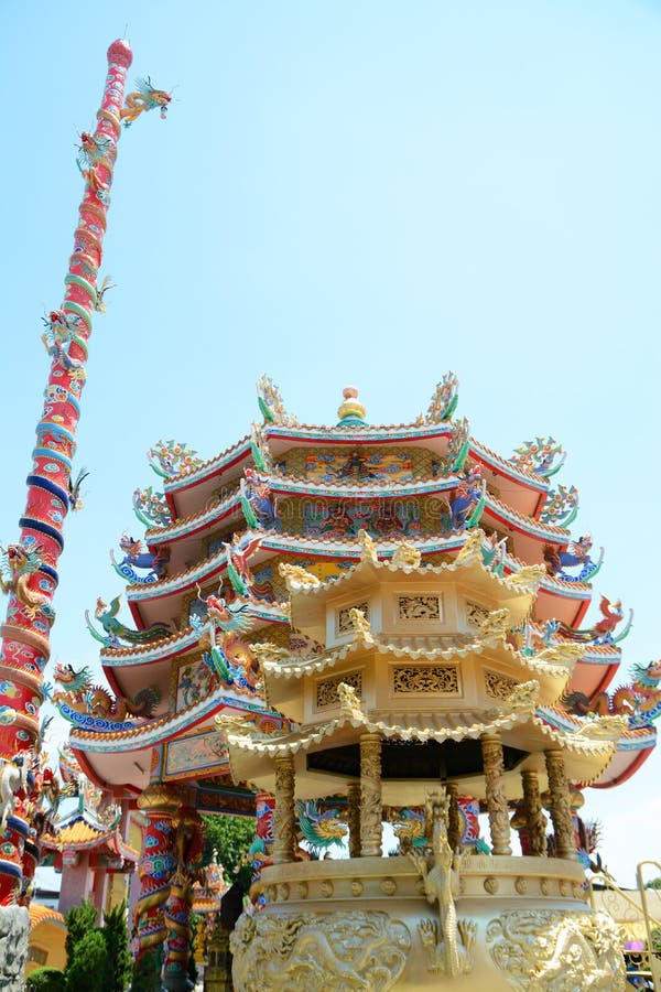 Chinese pavilion stock image. Image of asian, asia, pole - 44046831