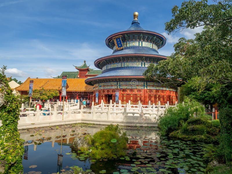 Chinese Pavilion, World Showcase, Epcot Editorial Image - Image of ...