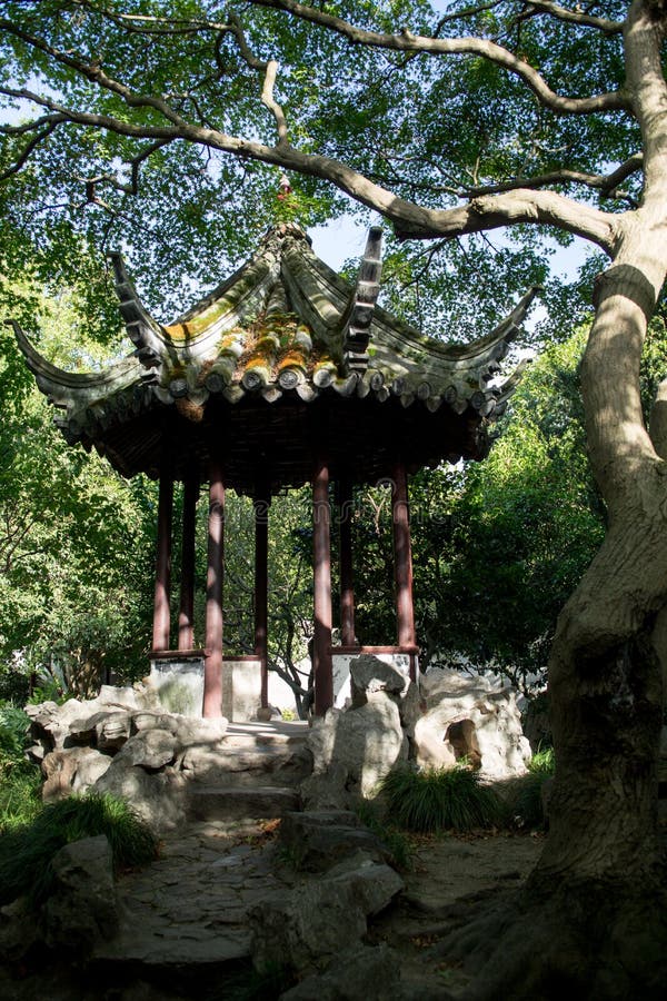 Chinese Pavilions stock image. Image of garden, exotic - 97775339