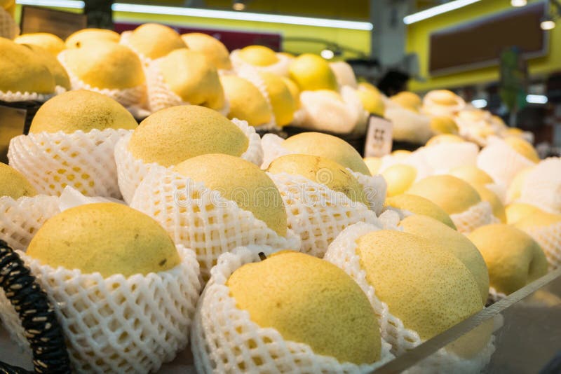 Chinese Pear at Supermarket Store Stock Photo - Image of pears, juicy ...