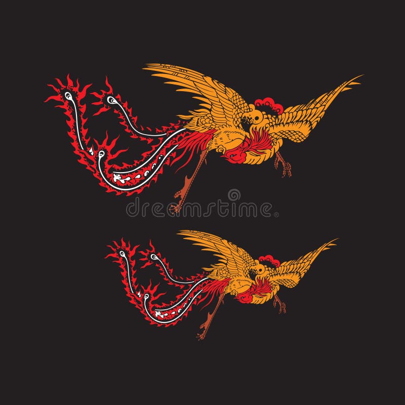 Chinese Phoenix Vector Stock Illustrations – 836 Chinese Phoenix Vector ...