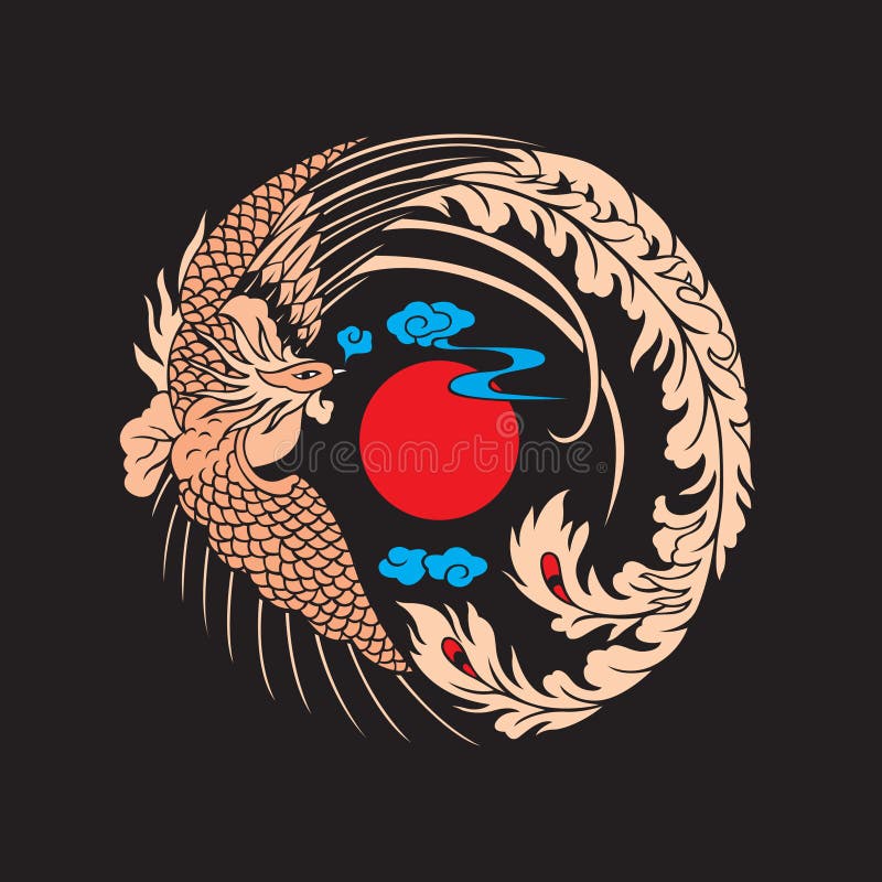 Chinese Phoenix. Vector Illustration Decorative Design Stock Vector ...