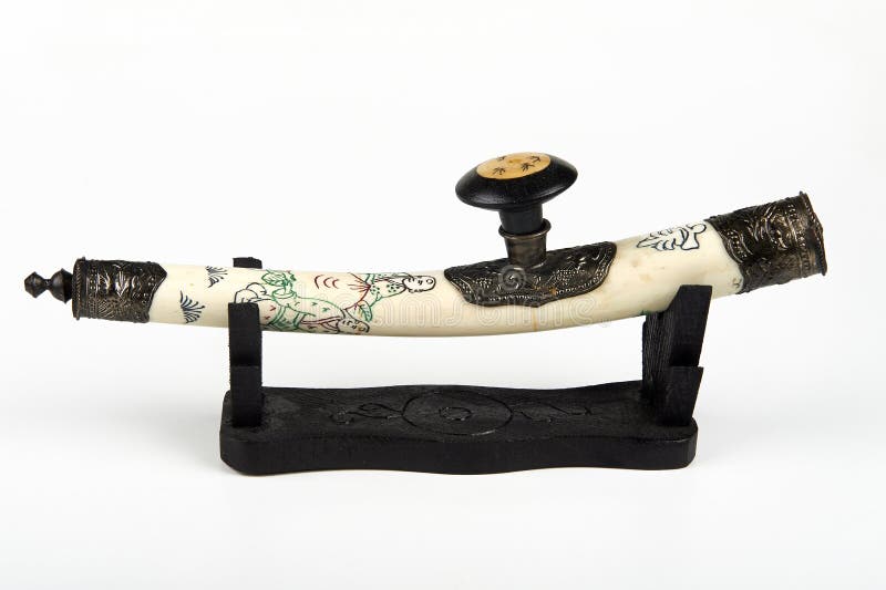 Chinese pipe stock photo. Image of pipe, retro, smoke - 40632008