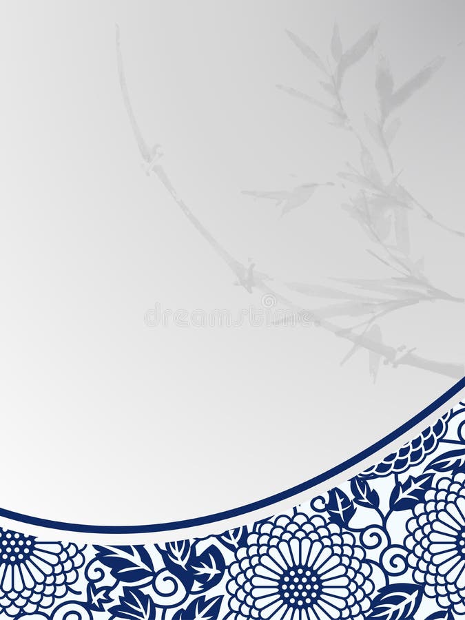 Chinese Porcelain Style Background, with the Bamboo Texture Stock ...