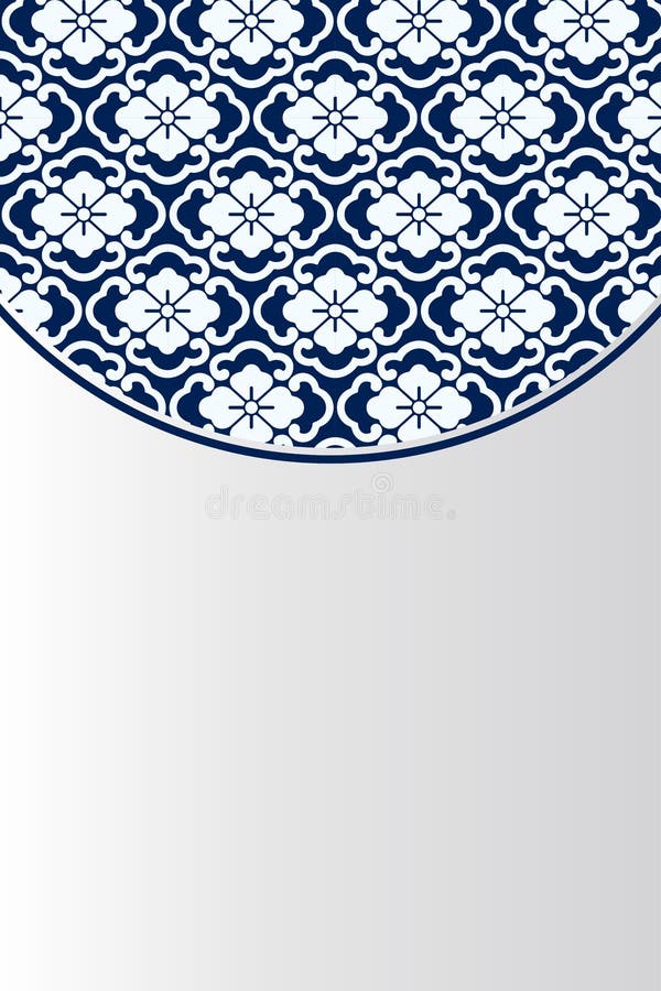 Chinese Porcelain Style Background, Template, Floral Pattern Stock ...