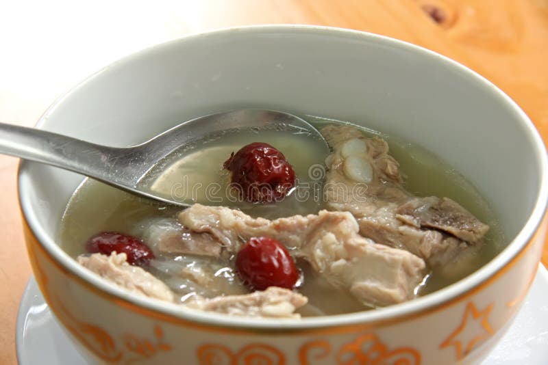 Chinese pork soup stock image. Image of pork, stew, herbal - 4029883