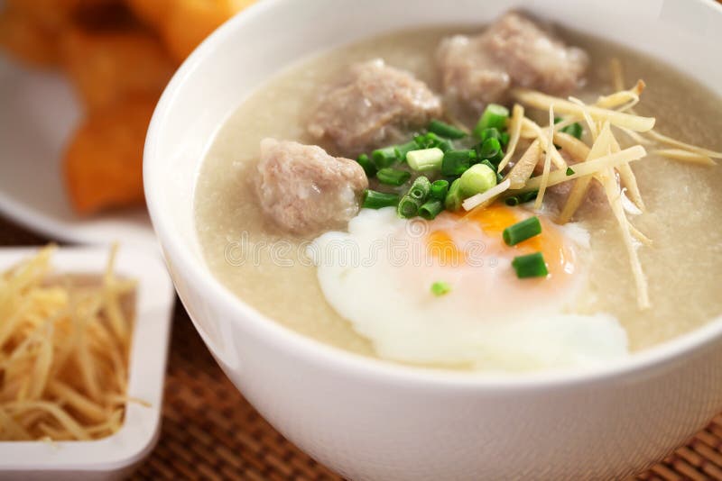 Chinese porridge stock image. Image of eggs, congee, gruel - 21444859