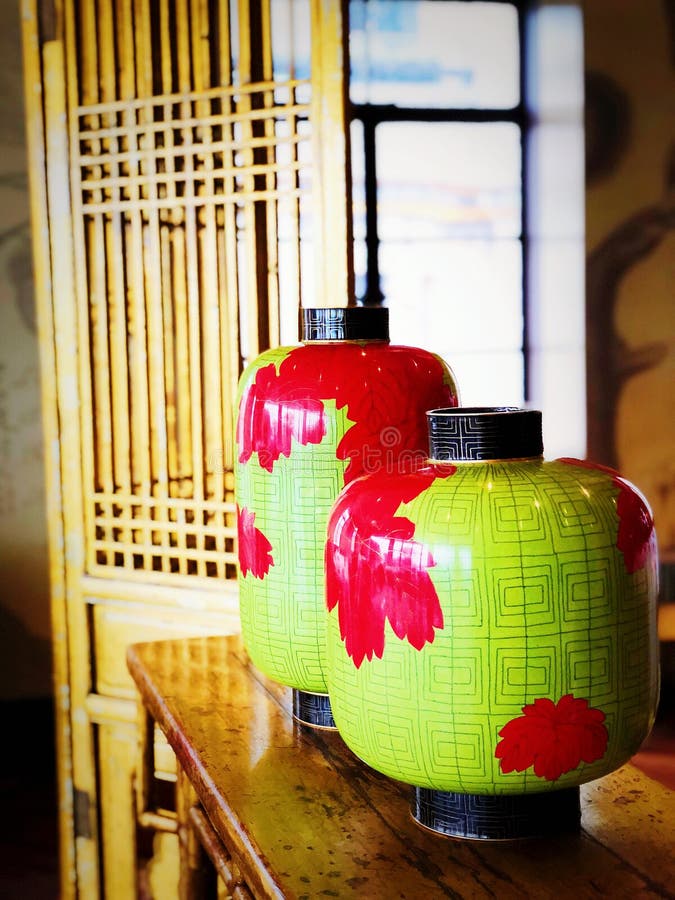 Chinese pot stock photo. Image of green, color, tranditional - 136053692