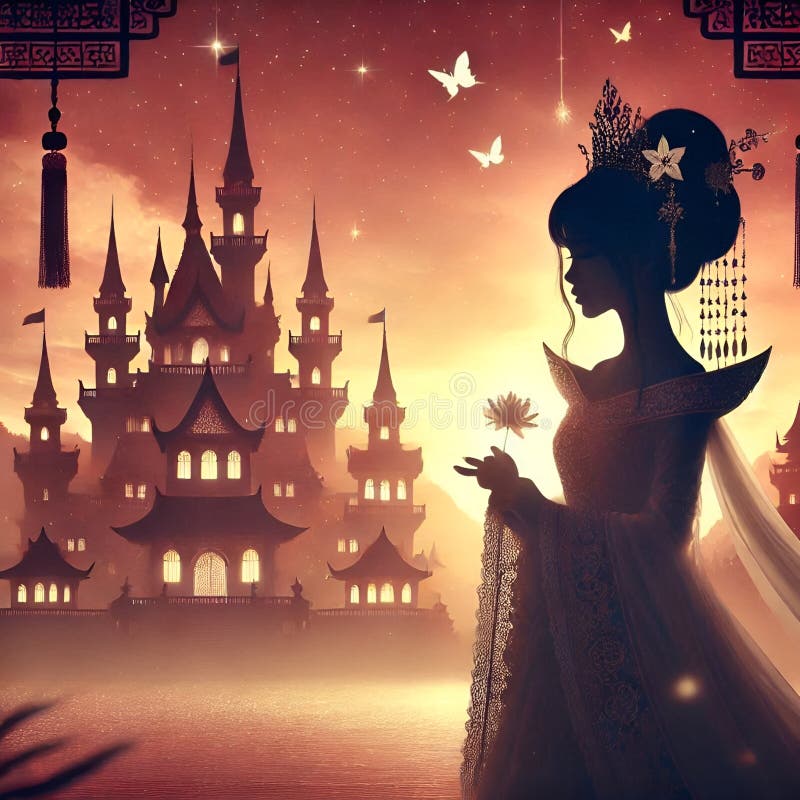 Chinese princess stock illustration. Illustration of advertising ...