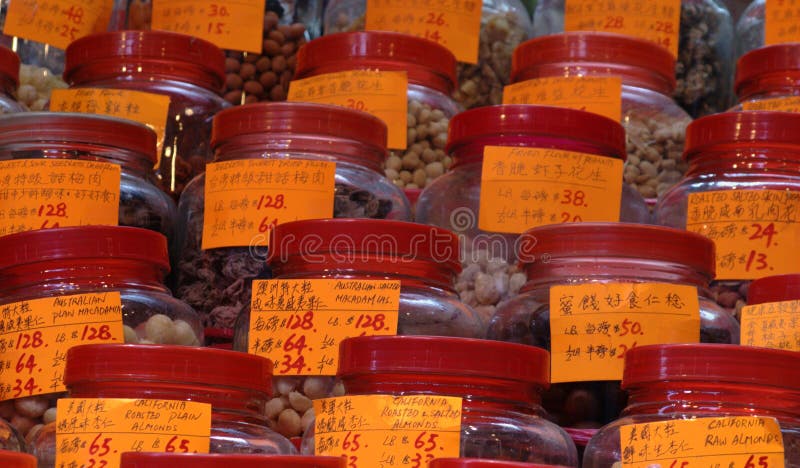 Chinese Products on Display in a Shop in Hong-Kong Stock Photo - Image ...