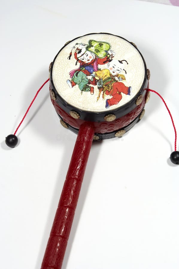Chinese rattle-drum stock image. Image of trash, model - 4872155