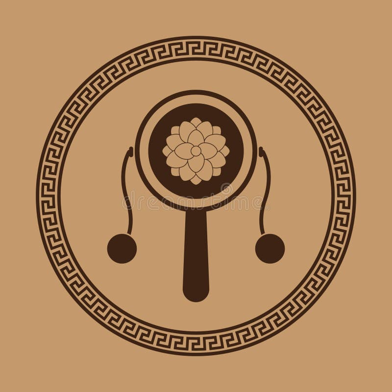 Chinese Rattle Drum. Vector Illustration Decorative Design Stock Vector ...